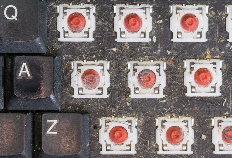Dirty keyboard stock photo. Image of black, ketchup, crumbs - 11031434