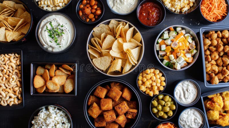 Assorted Snack Platter: Chips, Dips, Vegetables, and Appetizers the Tailgate Watch Party Snackle ...
