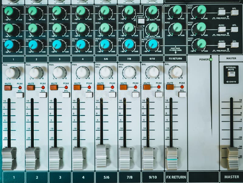 Fader stock photo. Image of music, fader, black, recording - 1067108