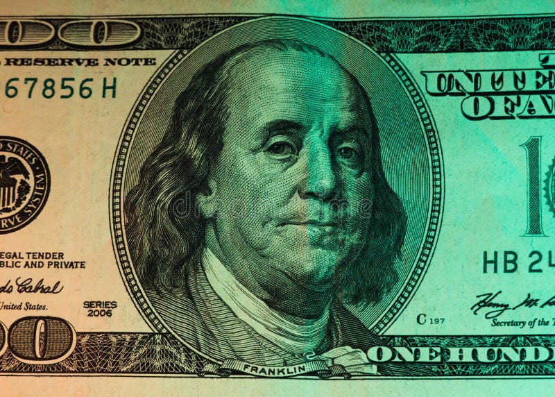 Top View of a 100 Dollar Banknote Editorial Stock Image - Image of ...