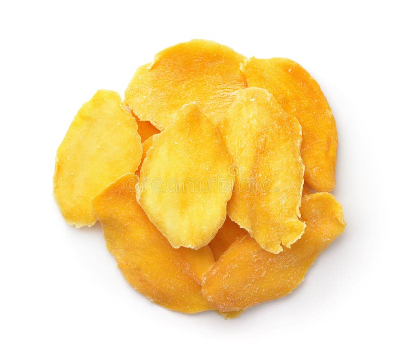 Top View of Dried Mango Slices Stock Photo - Image of snack, food ...