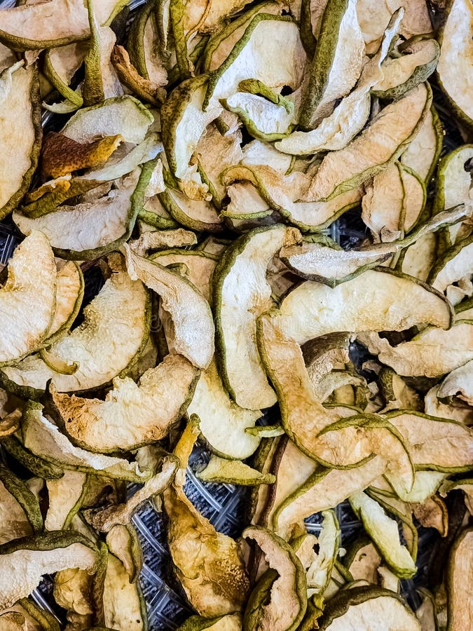 Top View of Dried Pear Pieces. Healthy Eating Concept Stock Image ...
