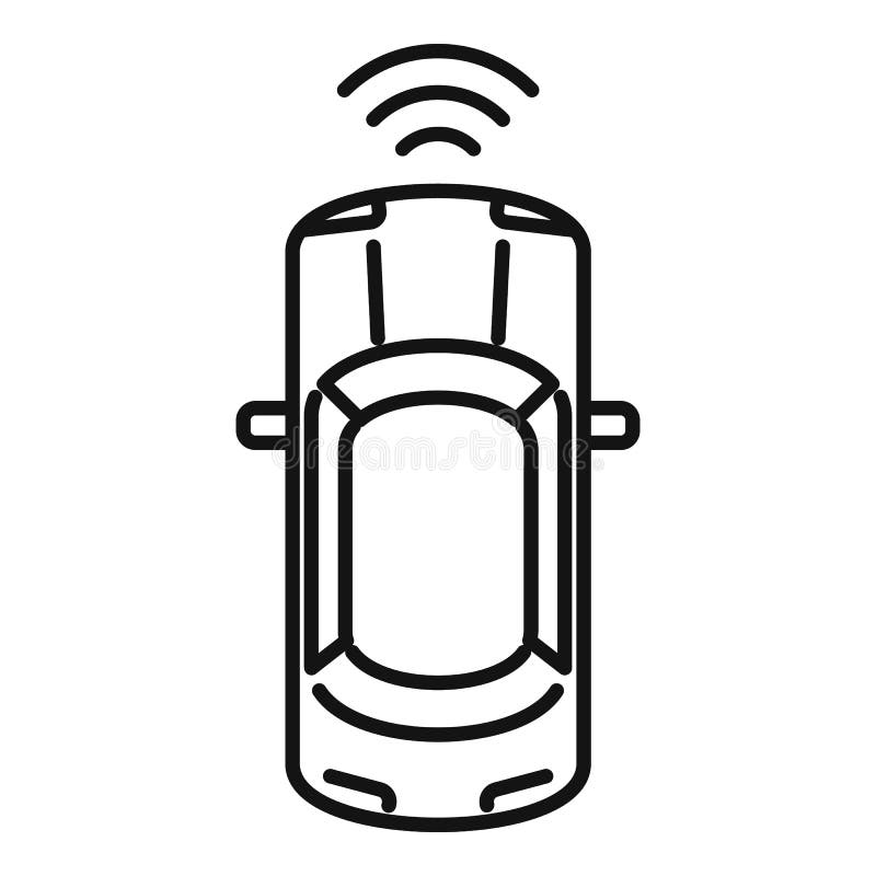 Car Outline Top View Stock Illustrations – 1,430 Car Outline Top View ...