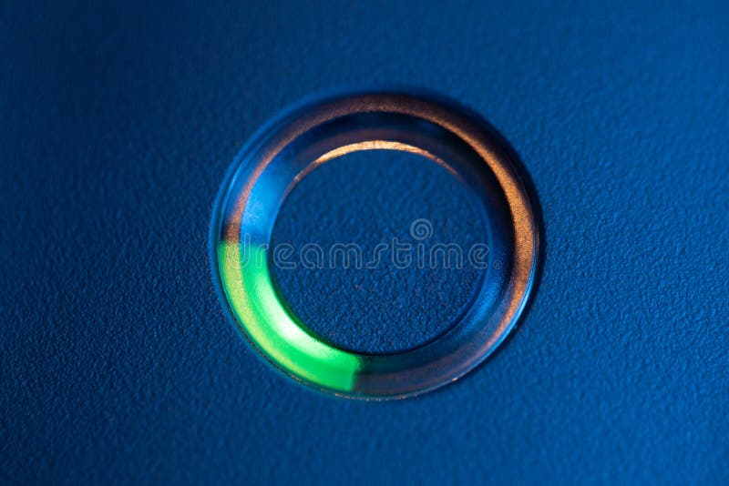 Top View of the Drone Body, the Power Button with a Charge Indicator ...