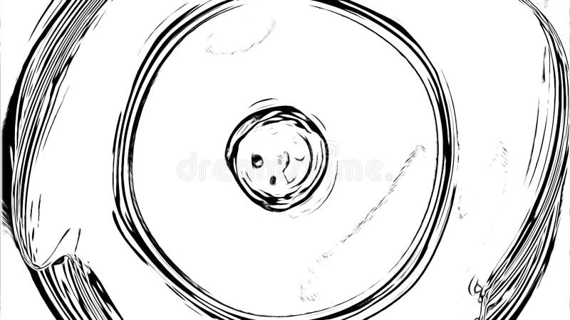 Top View of Drops Falling into Water and Diverging Circles of Water in ...