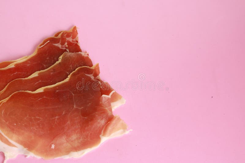 Top View of the Dry-cured Spanish Jamon Ham Stock Photo - Image of food ...