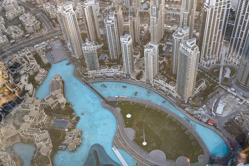 Burj Al Khalifa, the Tallest Building in the World. Bridge and ...