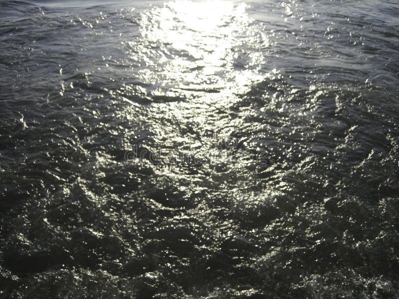 Top View of the Dull Ripples on the Surface of Muddy Water Stock Photo ...