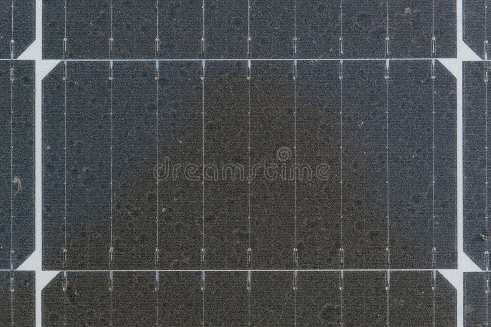 Top View Dusty Solar Panels Stock Image - Image of system, panel: 352945997