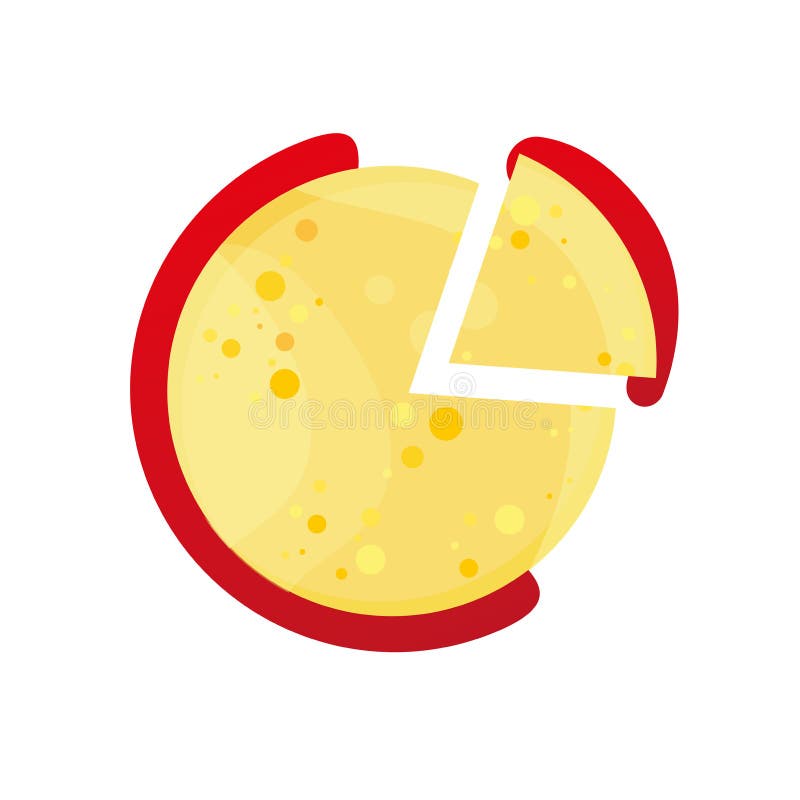 Top View of Dutch Cheese Vector Stock Vector - Illustration of view ...