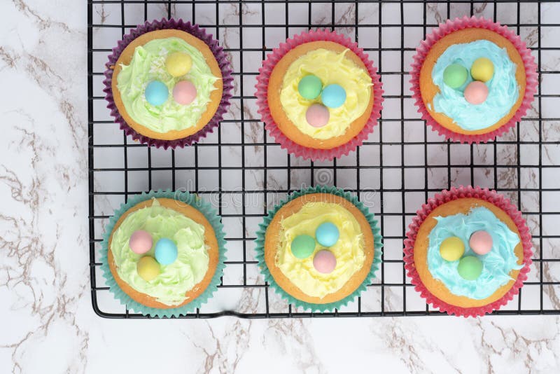 Easter cupcakes stock image. Image of easter, dessert - 12814681