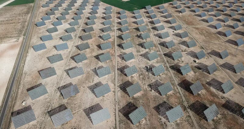 Top View of the Electric Power Polar Panel System at Desert Stock ...