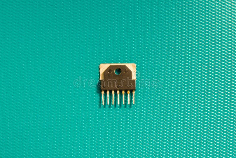 Top View of an Electronic Component, Such As a Microchip Stock Photo ...