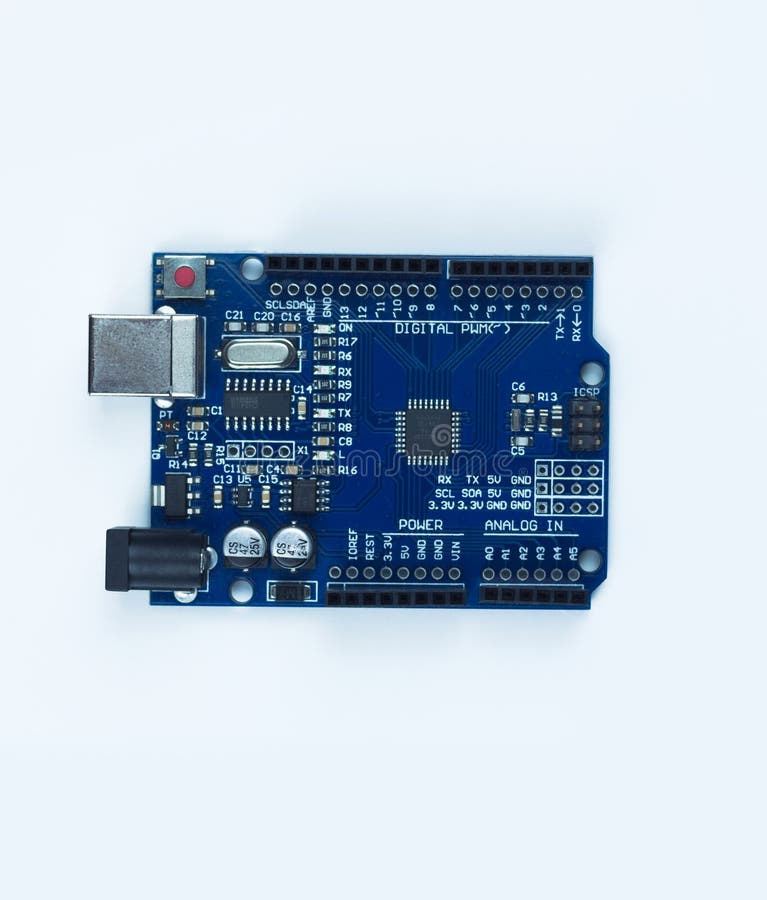 Top View of Electronic Components Such As PCB Stock Photo - Image of ...