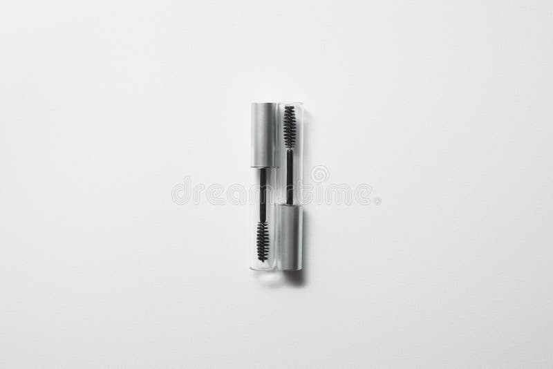 Top View of Empty Mascara Bottles Stock Image - Image of simplicity ...