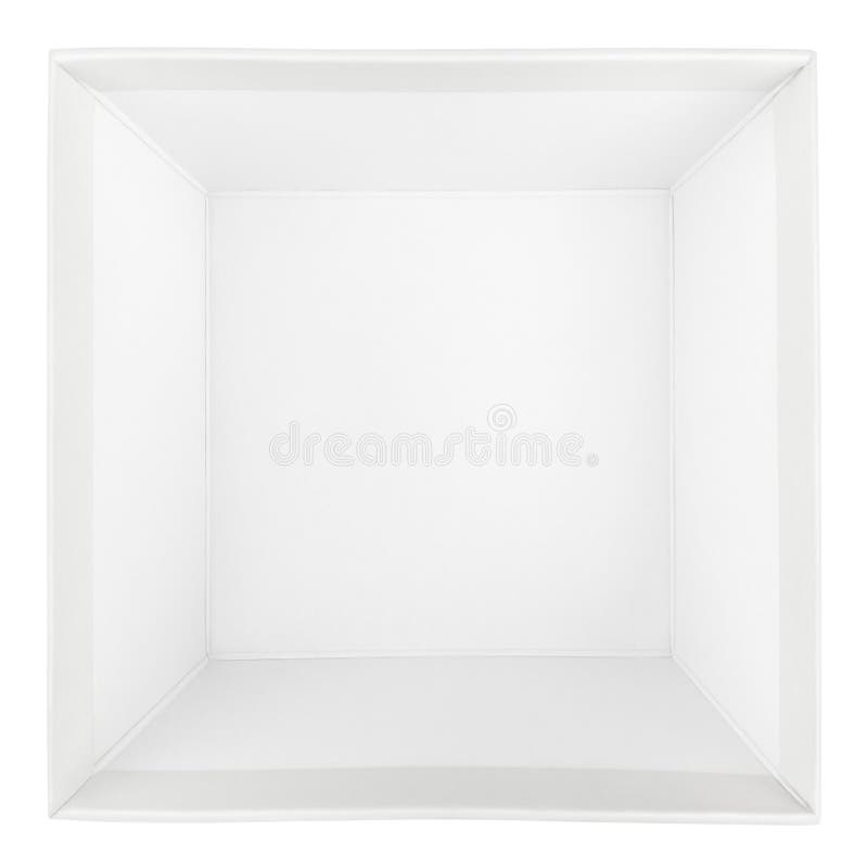 Top View Of Empty Square Box Stock Image - Image: 34320635