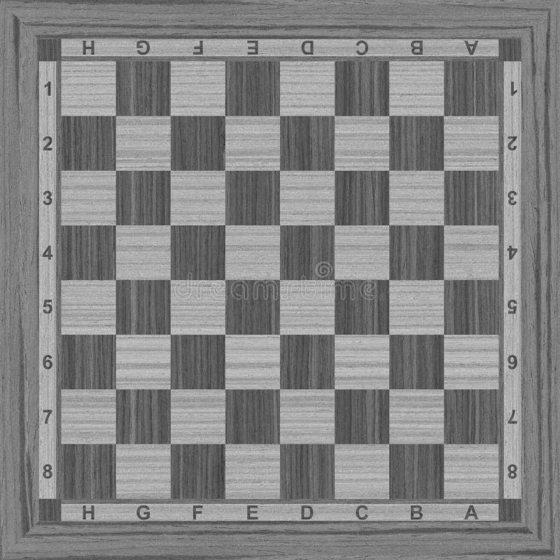 Top View of Empty Wooden Chess Board Surface Stock Photo - Image of ...