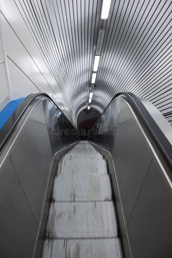 Top view of an escalator stock image. Image of steps - 32744519
