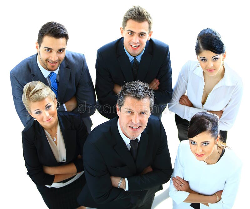 Top View of Executives Looking Stock Photo - Image of business ...