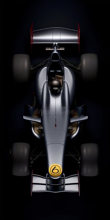 Top View of an F1 Car. Generative Ai Stock Illustration - Illustration ...