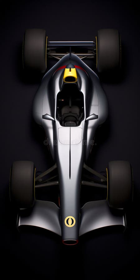 Top View of an F1 Car. Generative Ai Stock Illustration - Illustration ...