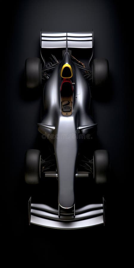 Top View of an F1 Car. Generative Ai Stock Illustration - Illustration ...