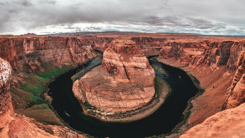 Top View of Famous Horseshoe Bend in Arizona, US Stock Image - Image of ...