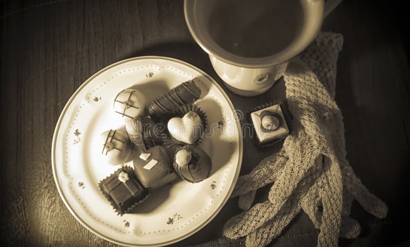 Fancy tea and cookies stock image. Image of cuisine - 233067485