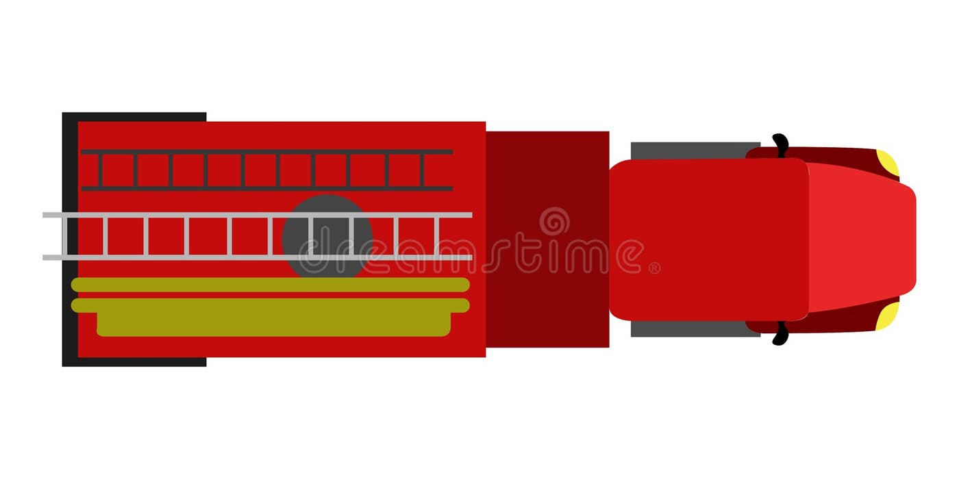 Fire Truck Top View Stock Illustrations – 179 Fire Truck Top View Stock ...