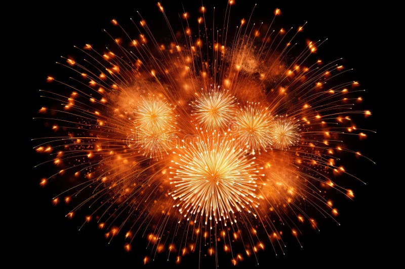 Top View of Fireworks Explosion. Stock Photo - Image of cover, color ...