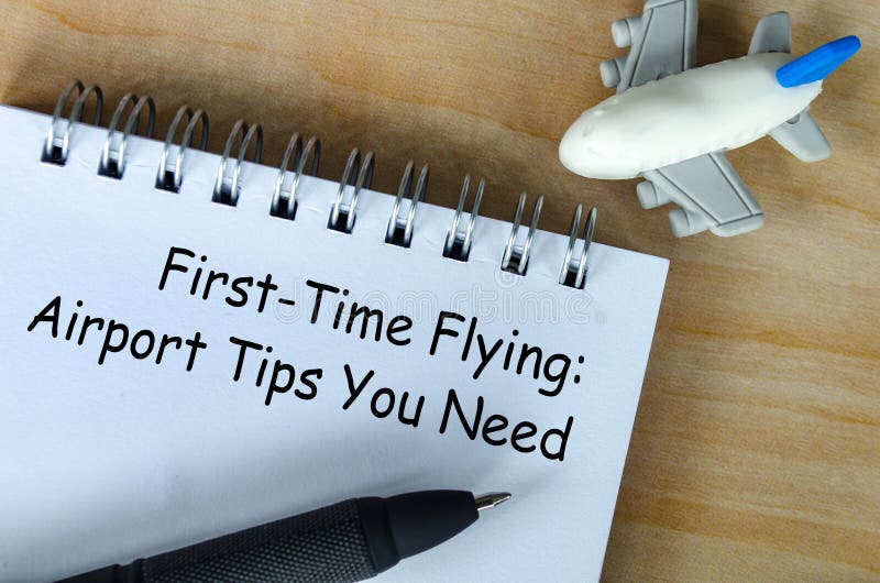 Top View of First Time Flying, Airport Tips You Need Text on White ...