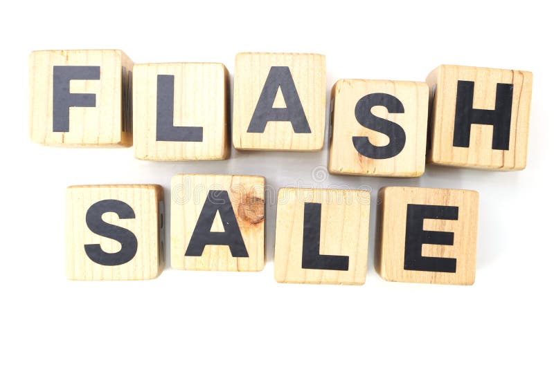 Flash Sale Alphabet Letters Isolated on White Background Stock Photo ...