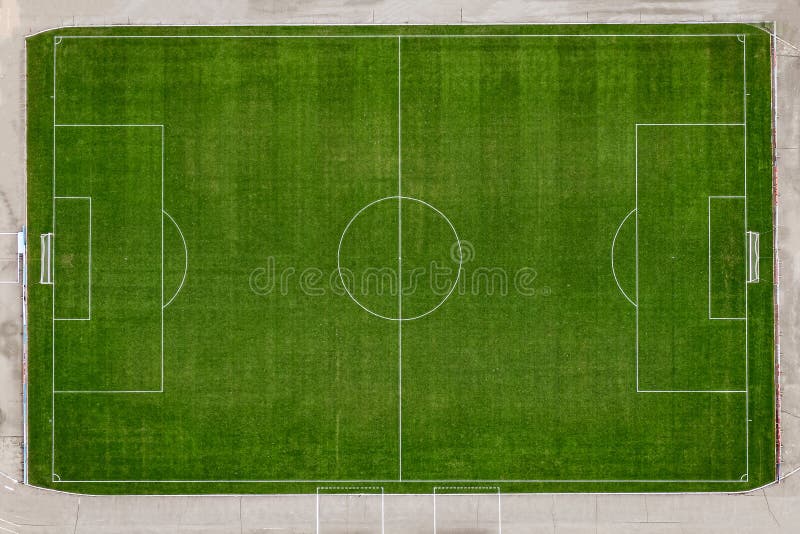 Top View of Football Field. Stock Image - Image of match, area: 160602167