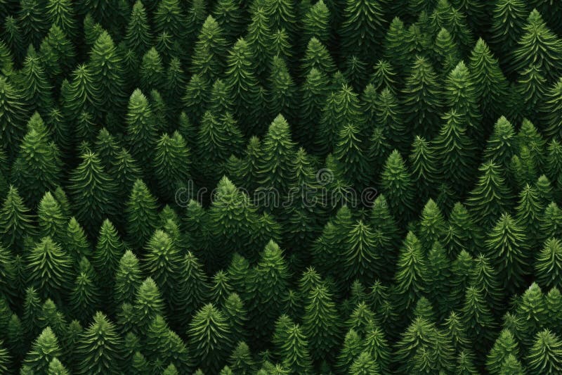 Top View of the Green Forest Stock Photo - Image of tree, landscape ...