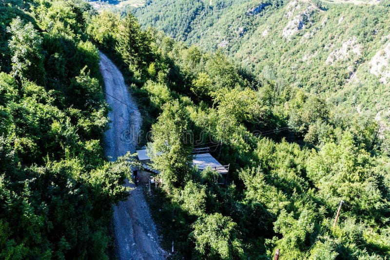 Top View of a Forestry Road Stock Photo - Image of gora, high: 263024038