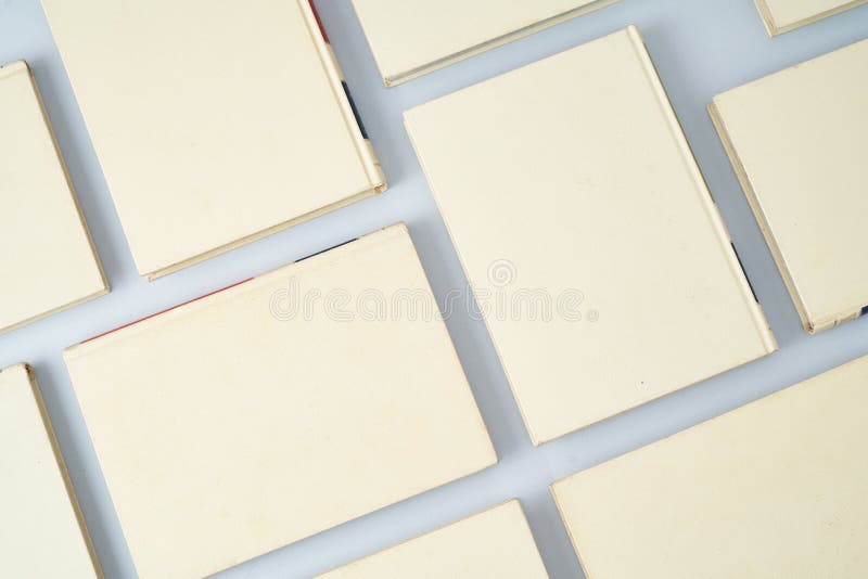 Top View of a Formation of Books Forming a Diagonal Grid Stock Photo ...