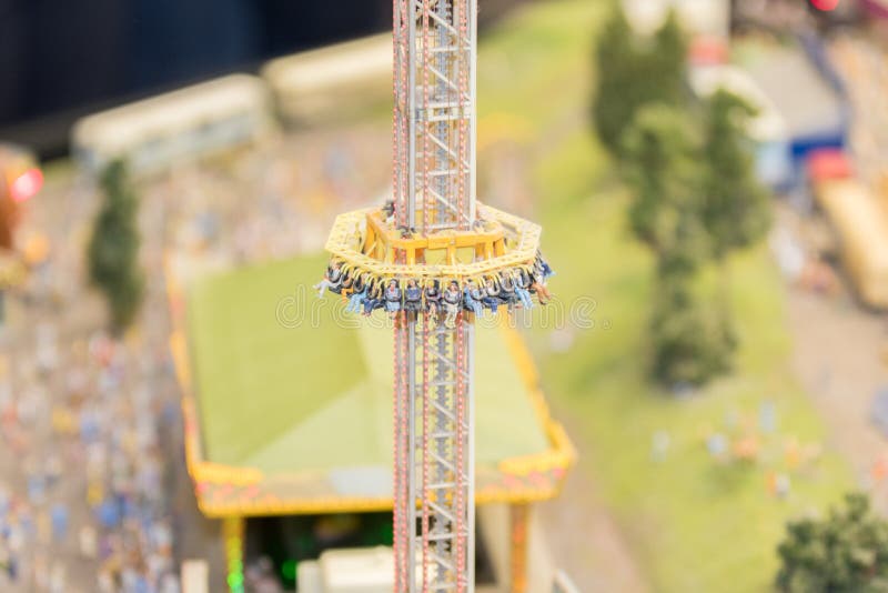 Funfair Tower Ride stock photo. Image of high, famous - 166967106