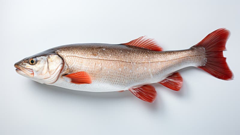 Isolated fresh fish stock illustration. Illustration of shell - 287615209