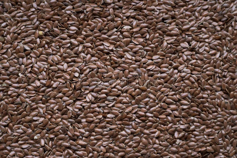 Top View Fresh Organic Flax Seeds, Background Stock Photo - Image of ...