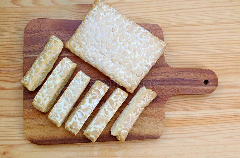 Top View of Fresh Tempeh, a High Plant-Protein Source for Whole Foods ...