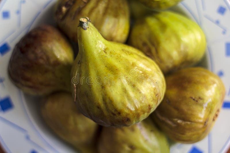 Top View of Freshly Picked Figs Stock Image - Image of healthy, fruit ...
