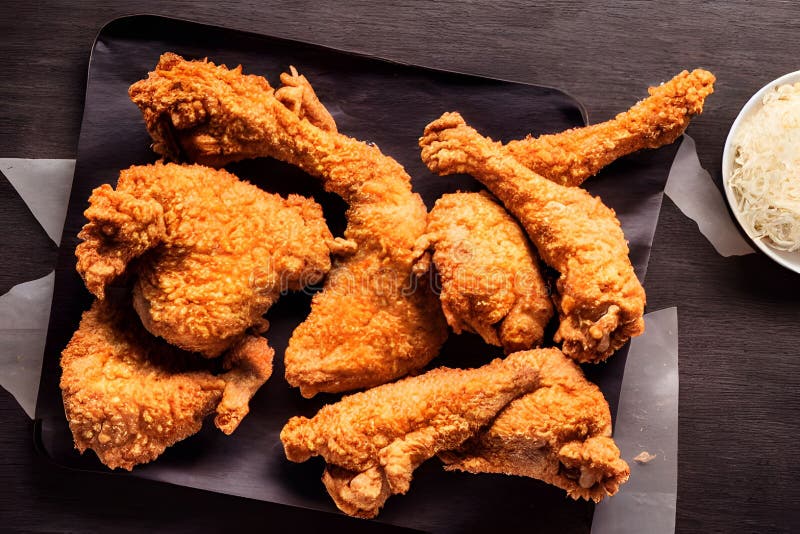 Top View of Fried Chicken Strips. Stock Photo - Image of junk, crispy ...