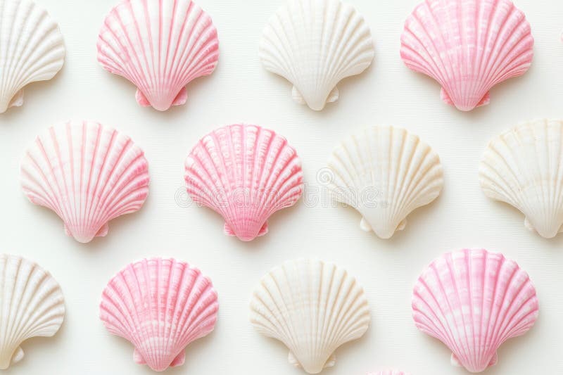 The Top View of Fried Shells Arranged in a Beautiful Pattern is ...