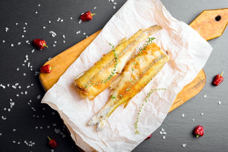 Top View of Fried Smelts on Bake Paper Stock Image - Image of board ...