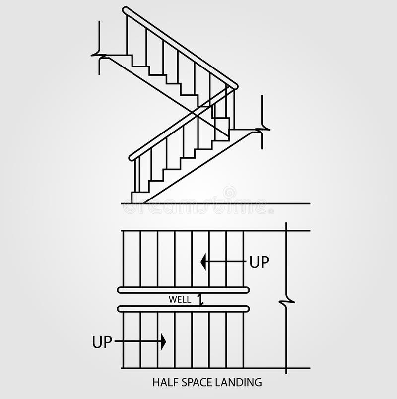 Staircase Elevation Stock Illustrations – 161 Staircase Elevation Stock ...