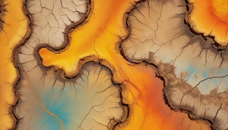 Top View Full Frame of Abstract Dried Soil Textured Background Stock ...