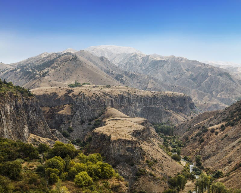 Top View of Garni Gorge in Kotay District Stock Photo - Image of ...