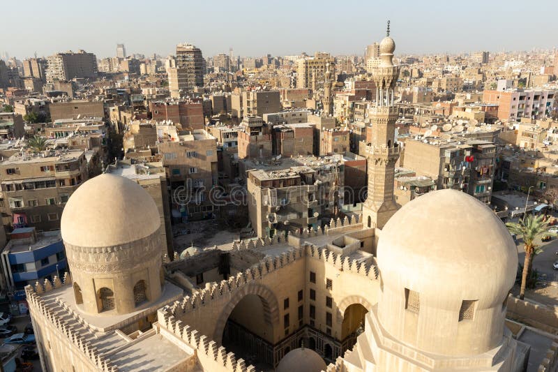 Top View of General Architecture of Cairo Stock Image - Image of yard ...