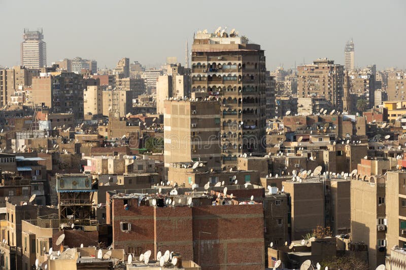 Top View of General Architecture of Cairo Stock Photo - Image of ...