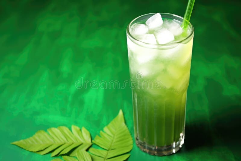 Top View of Ginger Ale Can on a Green Background Stock Illustration ...